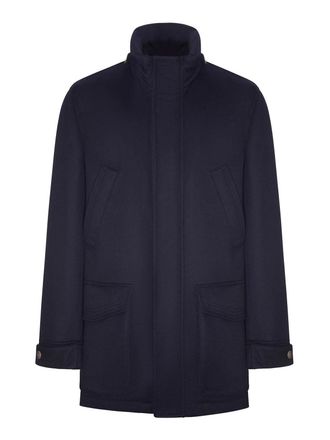 Brunello Cucinelli Pull Col Roul&eacute; - Bleu