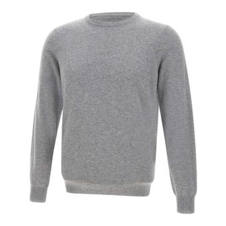 KANGRA Homme, Pulls, Gris, Taille: M Pull ras du cou en cachemire pur