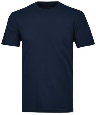 Ragman Herren T-Shirt 2er Pack Kurzarm Rundhals Shirt, Reg Fit, Marine, 3XL