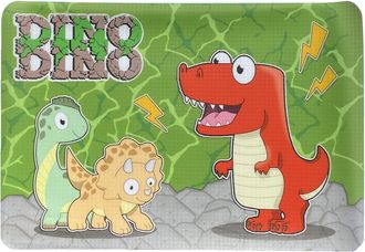 Cartoon Dinosaurier Kunststoff Tischset rutschfest und waschbar Hitzebeständig 44 x 30 cm