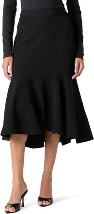 The Drop Fluted Mermaid Skirt Rock, Stretch Limo, L