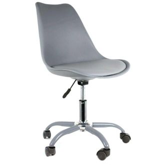 The Home Deco Factory The Home Deco Factory - Chaise de bureau à roulettes Kiruna