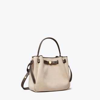 Tory Burch Romy Bucket Bag aus Canvas