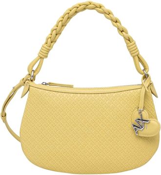 A|X Armani Exchange Femme, Sacs, Jaune, Taille: ONE Size Sac bandouli&egrave;re mini monogramm&eacute;