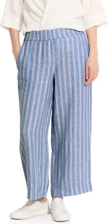 Cecil Damen 7/8 Hose mit Streifen linen chambray blue, XL