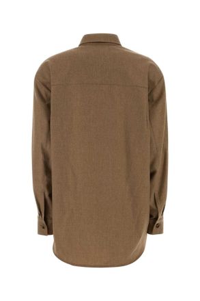 Khaite Wool-Blend Shirt - Beige