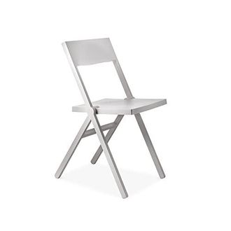 Alessi Piana ASPN9001 - Design-Klappstuhl, in Polypropylen, Verstärkt mit Glasfaser, weiß, 5.5 x 6.66 x 3.1 cm