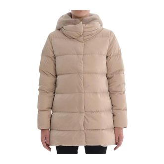 Herno Femme, Vestes, Brun, Taille: 38 FR Doudoune Trap&egrave;ze