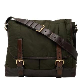 Prada Pre-owned Nylon Leather Messenger Bag - - Pre-owned - Damen - Gr&uuml;n - ONE SIZE