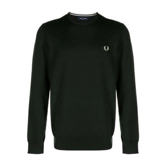 Fred Perry Klassischer Rundhals-Pullover - - Knitwear - Herren - Blau - M