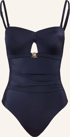 HUGO BOSS Badeanzug Double B Mit Cut-Out blau