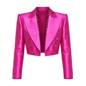 Dolce & Gabbana Blazer en soie - Femme - Vestes - Rose - Taille: 40 FR