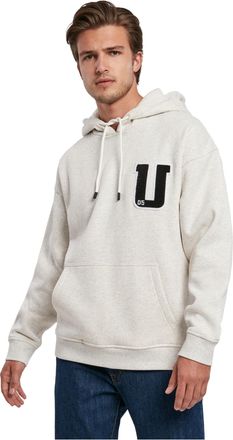 Urban Classics Oversized Frottee Patch Hoody lightgrey XL