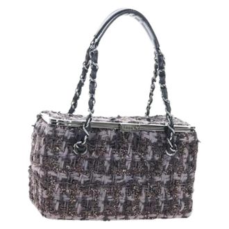 Chanel Pre-owned Vintage Canvas Hand Bag - - Pre-owned - Damen - Grau - ONE SIZE