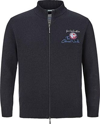 Jan Vanderstorm Homme Gilet en Maille Olav Bleu Foncé, 2XL (XXL) - 60/62