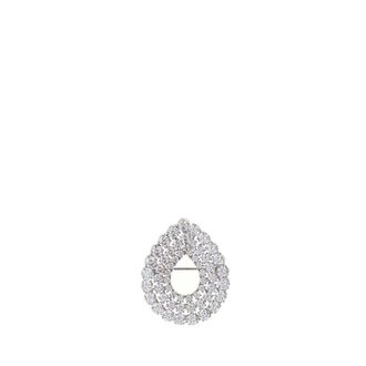 Swarovski Femme, Accessoires, Gris, Taille: ONE Size Broche Ronde Matrix