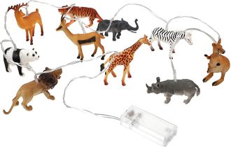 Pretyzoom LED Tiere Lichterkette Innen 1.5m Batteriebetrieben Warmwei&szlig; Lichterkette Kinder f&uuml;r Kinderzimmer, Schlafzimmer, Wohnzimmer, Geburtstage, Zimmer Deko(