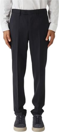 Pantaloni Torino Homme, Pantalons, Bleu, Taille: 4XL Pantalon de costume slim en laine