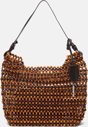 Staud Cabas Drift &agrave; perles et finitions en cuir