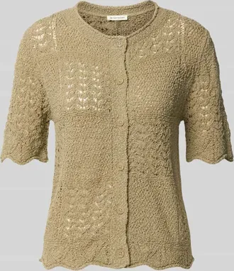 Tom Tailor Regular Fit Strickjacke aus Baumwoll-Mix