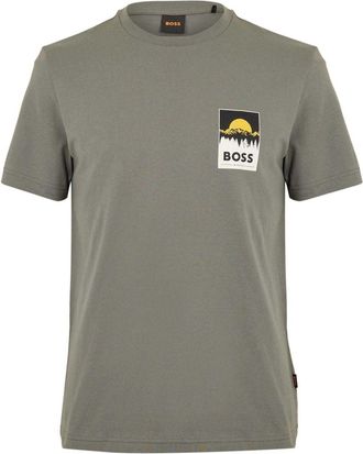 HUGO BOSS T-Shirt f&uuml;r Herren, Jersey (Grau)