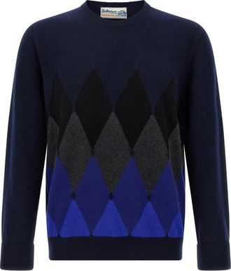 Ballantyne Homme, Pulls, Multicolore, Taille: M Pull &agrave; motif losanges