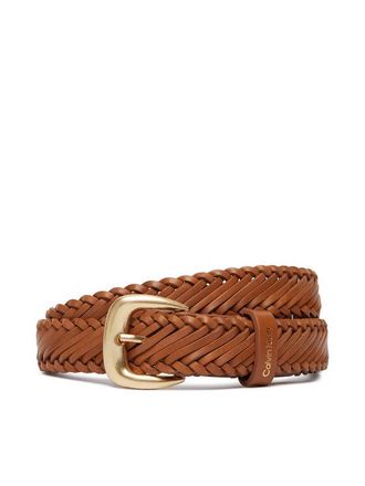 Calvin Klein G&uuml;rtel Braided Logo Buckle 25Mm LV04F7087G Braun