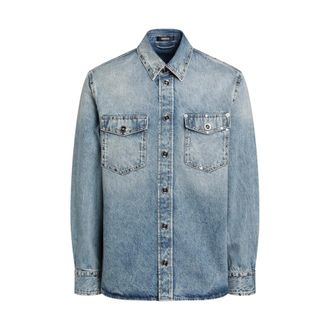 Versace Shirt Denim - - Jackets - Herren - Blau - M