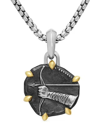 David Yurman pendentif Sagittarius en or 18ct et argent sterling (33 mm)