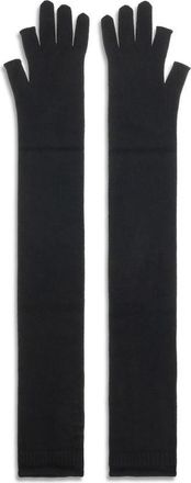 Rick Owens Womens Black Wool Oves Aries Gloves