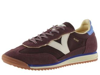 Victoria Basket Basse Saturno Nylon & Pi&egrave;ces Color&eacute;es & en Cro&ucirc;te De Cuir & Semelle Crant&eacute;e 1158101 pour Femme Burdeos 37