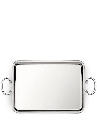 Christofle Eckiges Albi Tablett (43cm x 31cm) - Silber
