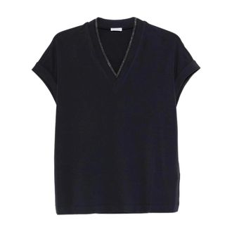 Brunello Cucinelli Damen, Oberteile, Blau, XLGr&ouml;&szlig;e