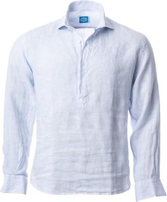 Panareha Chemise Polera Homme Rayé Lin Samui Bleu (M)