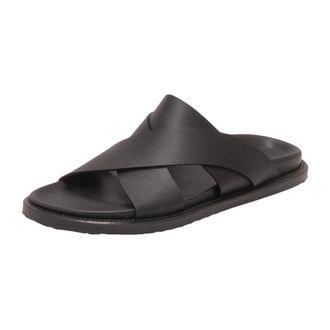 Stuart Weitzman Berkley Ciabatta Ledersandale - - Shoes - Herren - Schwarzk - 40 EU