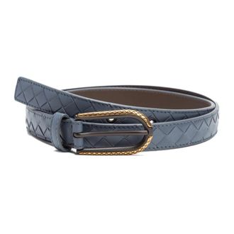 Bottega Veneta Intrecciato G&uuml;rtel - - Accessories - Damen - Blau - 90 CM