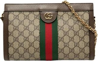 Gucci Sac bandouli&egrave;re Ophidia Pre-owned - Femme - Pre-owned - Beige - Taille: ONE Size