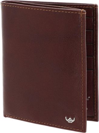 Golden Head Leder Kartenetui Colorado RFID Protect Kombischeintasche ohne M&uuml;nzfach 1255 Tabacco braun