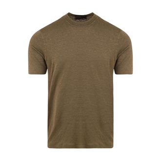 FILIPPO DE LAURENTIIS Kurz&auml;rmeliges T-Shirt mit Rundhalsausschnitt - - Tops - Herren - Gr&uuml;n - L