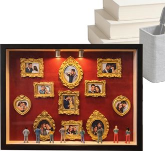 Generico Mini-Museum, Schreibtischdekoration, Fotorahmen mit Schatten - f&uuml;r Schreibtisch, Schlafzimmer, Wohnzimmer, B&uuml;ro, Zuhause, Geschenk