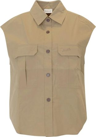 P.A.R.O.S.H. P.a.r.o.s.h., Femme, Blouses et Chemises, Beige, Taille: 38 FR Ninja Shirt