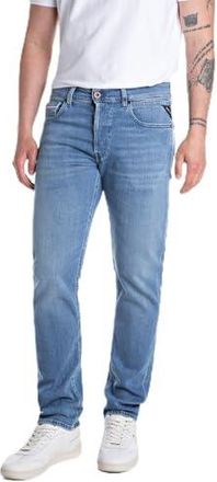 Replay Grover Touch Jeans, 009 Medium Blue, 34W / 30L Hommes