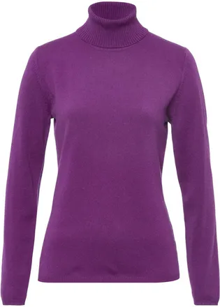 Peter Hahn Rollkragen-Pullover aus Schurwolle und Kaschmir Peter Hahn lila