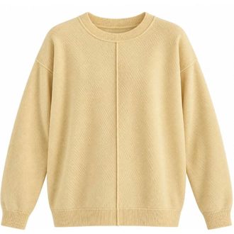 Alpha Industries Pull &agrave; col rond - Femme - Pulls - Jaune - Taille: 46 FR