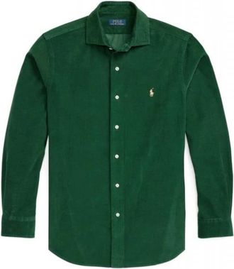 Ralph Lauren Homme, Chemises, Vert, Taille: XL 80.2 21W Corduroy Shirt
