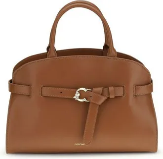 Coccinelle Braune Kalbsleder Bos Taurus Handtasche