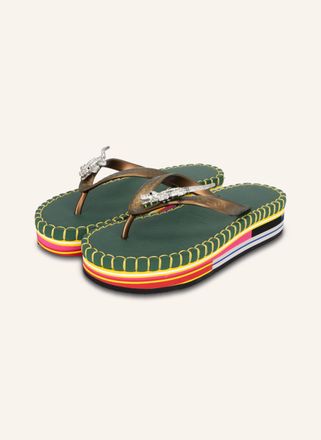 UZURII Uzurii Flip Flop Crocodile Colorful Army gruen