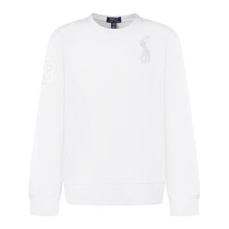 Polo Ralph Lauren Homme, Sweatshirts et sweats &agrave; capuche, Blanc, Taille: L Crewneck SweaT-shirt