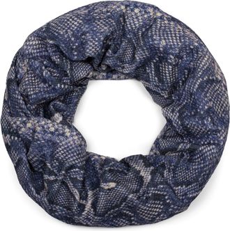 styleBREAKER Schlauchschal Loop Schal Glitzer Schlangen Muster