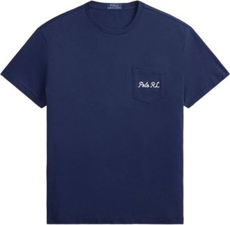 Polo Ralph Lauren Homme, Tops, Bleu, Taille: L Bear Pocket T-shirt